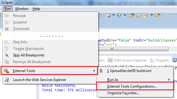 How to change JRE for Ant in Eclipse